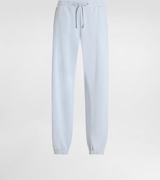 Dolce & Gabbana Fleece Trousers With Embroidery - Frau Hosen Und Shorts Azure 46