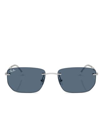 Ray-Ban lunettes de soleil &agrave; monture rectangulaire - Argent