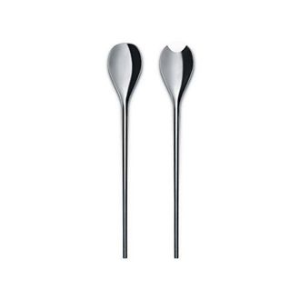 Alessi bmgs02 Couverts &agrave; Salade, en Acier Inoxydable, Argent, 2 unit&eacute;s