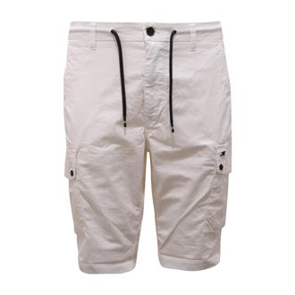 Mason's Homme, Shorts, Blanc, Taille: XS Cargo Shorts Style Bermuda