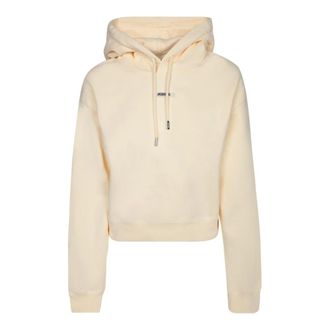 Jacquemus Femme, Sweatshirts et sweats &agrave; capuche, Beige, Taille: 42 FR SweaT-shirts &agrave; capuche