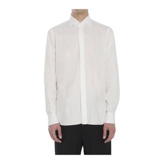 Borriello Homme, Chemises, Blanc, Taille: 2XL Chemise Marechiaro Coupe Ajust&eacute;e