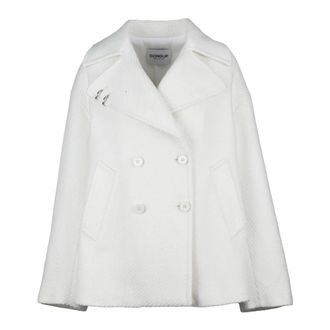 Dondup Cappottino Morbido - - Coats - Damen - Wei&szlig; - M