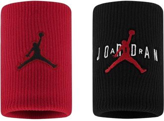 Nike Nike Unisex - Erwachsene Jordan Jumpman Terry Wristband 2PK Gelenkband 2er, Gym red/Black/Gym red, one Size