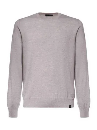 Fay Pull Col Rond - Gris