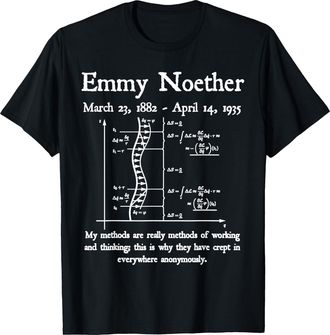 MathWare Nerdy Vintage Emmy Noether Physik Algebra Mathematiklehrer T-Shirt