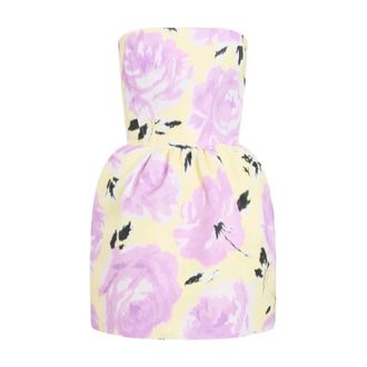 Patou Gebl&uuml;mtes Bustier-Minikleid - - Dresses - Damen - Gelb - S