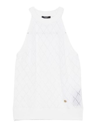 Balmain Top - Wei&szlig;