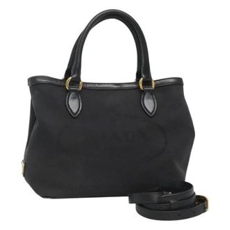 Prada Pre-owned Canvas Handtaschen - - Pre-owned - Damen - Schwarzk - ONE SIZE