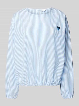 s.Oliver Red Label Oversized Blusenshirt aus reiner Baumwolle mit Herz-Stickerei