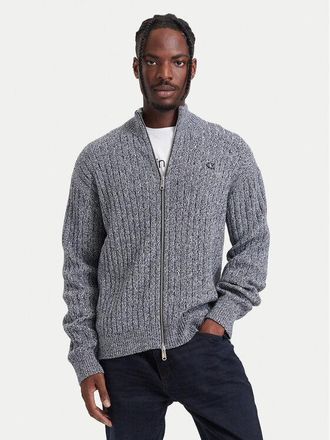 Calvin Klein Jeans Strickjacke LV04RH319G Dunkelgrau Regular Fit