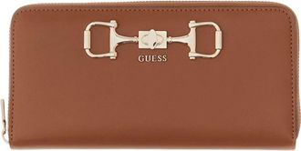 Guess Femme, Accessoires, Brun, Taille: ONE Size Janie SLG Large Zip Around