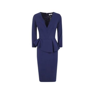 Elisabetta Franchi Ab01067E2 Midikleid - - Dresses - Damen - Blau - L