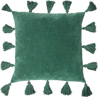 furn. Medina-Kissenbezug, Baumwolle, Juniper Green, 45 x 45cm