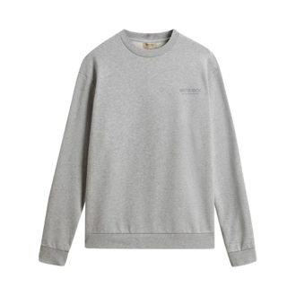 Woolrich Homme, Sweatshirts et sweats &agrave; capuche, Gris, Taille: XL Crew Neck SweaT-shirt
