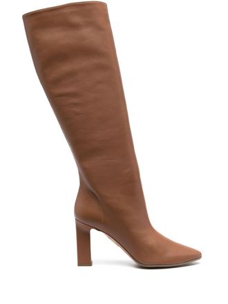 Aquazzura bottes Manzoni 85 mm - Marron