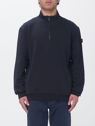 Peuterey Sportliches Sweatshirt aus Baumwolle mit hohem Kragen und halbem Rei&szlig;verschluss