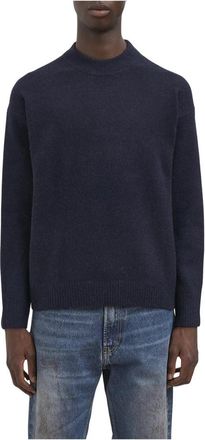 Paolo Pecora Rundhals-Pullover - - Knitwear - Herren - Blau - M