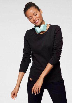 Kangaroos Sweatshirt Langarm, figurbetonter Schnitt, unifarben, Rundhalsausschnitt