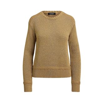 Ralph Lauren Langarm-Pullover - - Knitwear - Damen - Gelb - L