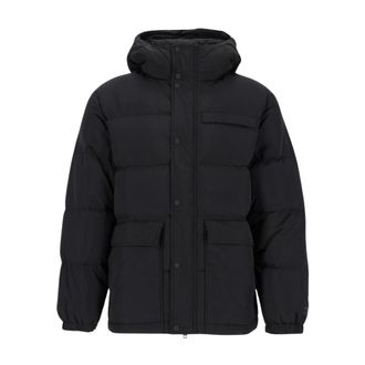 Maison Kitsun&eacute; Doudoune matelass&eacute;e &agrave; capuche - Homme - Vestes - Noir - Taille: M