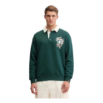 Emporio Armani Buttoned Sweatshirt - - Sweatshirts & Hoodies - Herren - Gr&uuml;n - L