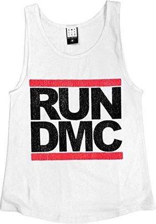 Amplified Woman Tank Top (Run DMC Logo, White, M)