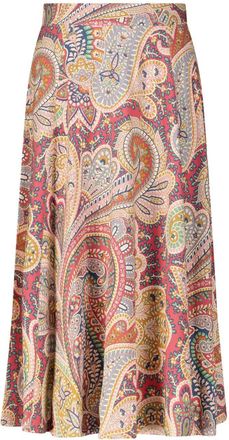 Etro Midirock mit Paisley-Muster
