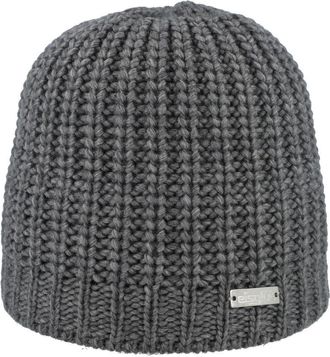 Eisglut Unisex Hazell Merino M&uuml;tze, Grau Mel., Einheitsgr&ouml;&szlig;e EU