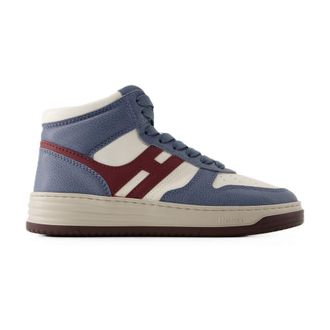 Hogan Womens H630 Sneakers Leather Blue Shoes