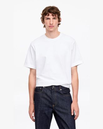 Arket Lockeres T-Shirt 220 GSM -Wei&szlig;