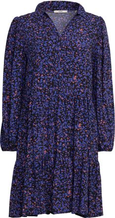 Esprit Damen 093EE1E306 Kleid, 413/BRIGHT Blue 4, 34