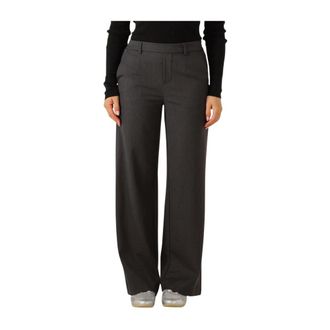 Object Weite Hose f&uuml;r stilvollen Herbst/Winter Look - - Trousers - Damen - Grau - XS