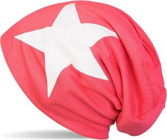 styleBREAKER M&uuml;tze Beanie mit Stern Print