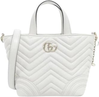 Gucci Pre-owned Vintage Mini Tote - Femme - Pre-owned - Blanc - Taille: ONE Size
