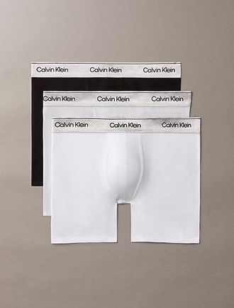 Calvin Klein Lot de 3 Boxers longs - Icon Cotton Stretch