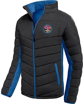 Nebulus Veste dhiver Genius pour homme, Noir/cobalt, XXXL