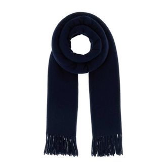 Maison Kitsun&eacute; Fox Head Schal - - Accessories - Herren - Blau - ONE SIZE