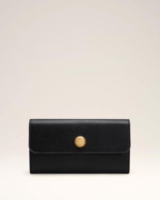 Ami Portefeuille Continental Noir Carrousel En Cuir Lisse Noir - TU - Unisex