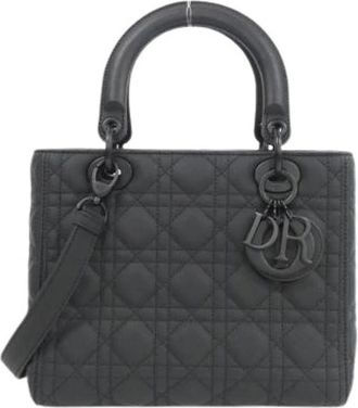 Dior Sac &agrave; main Lady Dior doccasion - Femme - Pre-owned - Noir - Taille: ONE Size