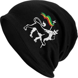 Generic Bonnet Beanie Lion De Juda Souple Knit Cuffed Beanie Respirant Casquette Docker pour À Pied Sports