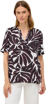 Cecil Damen 3411886 Gemustertes Blusenshirt, Mulberry red, XX-Large