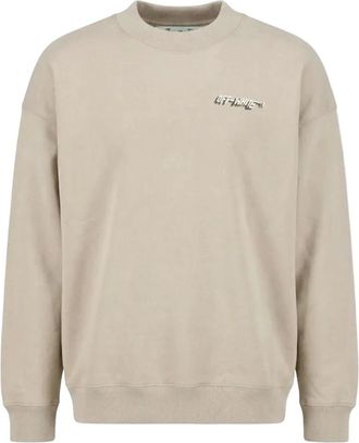 Off-white Homme, Sweatshirts et sweats &agrave; capuche, Beige, Taille: L Logo Skate Sweater
