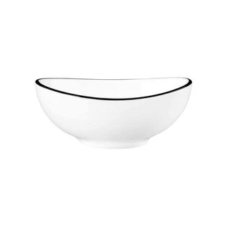 SELTMANN WEIDEN Seltmann 001.759261 Modern Life Black Line Bowl, Oval, 9cm Gr&ouml;&szlig;e