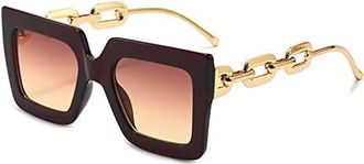 Generic Lunettes de soleil tendance 2025 à monture complète pour hommes et pour femmes, lunettes de soleil de plage pour vacances en plein air (couleur : F, t