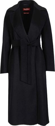 Max Mara Knielanger Mantel - Schwarz
