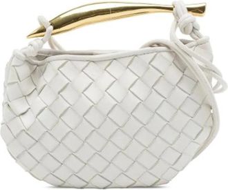 Bottega Veneta Pre-owned Sac seau tress&eacute; en Nappa - Femme - Pre-owned - Blanc - Taille: ONE Size