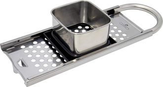 GSD Haushaltsgeräte Spätzlehobel, Kunststoff, Silber, 23,5 cm