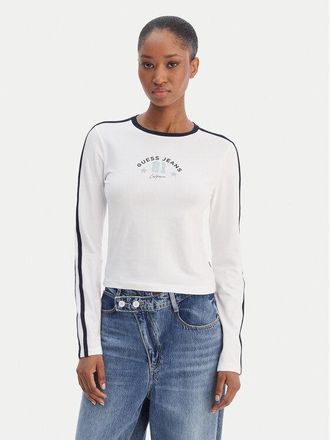 Guess Bluse W6RI17 J1314 Wei&szlig; Regular Fit