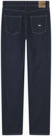 Maison Kitsun&eacute; High-Waisted Indigo Denim Jeans - Blue